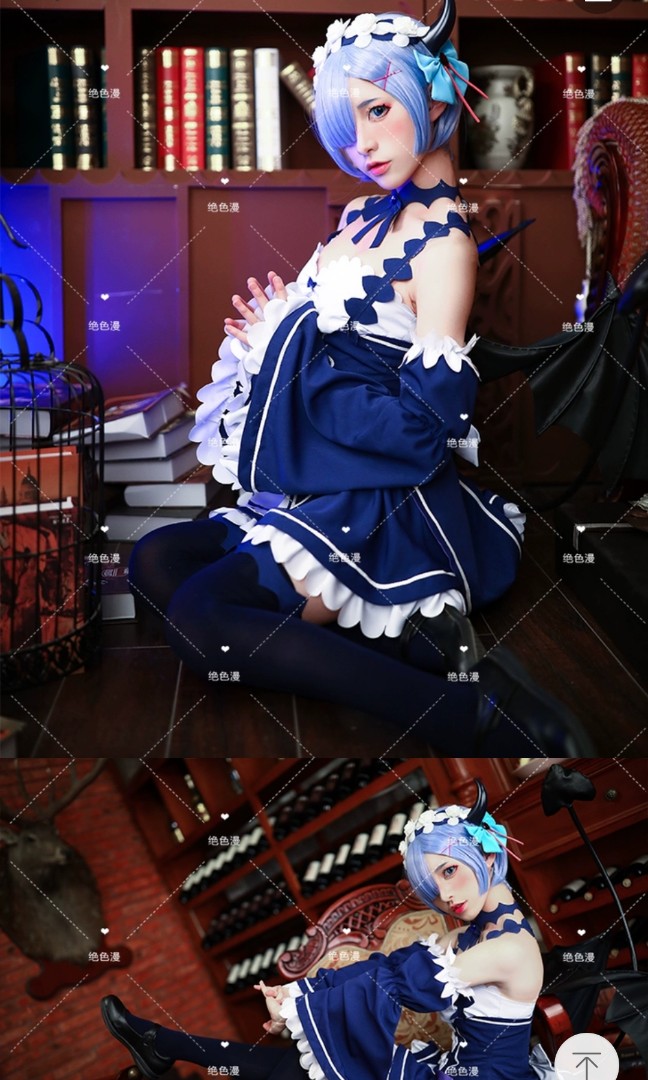 Rem devil cosplay, Hobbies & Toys, Memorabilia & Collectibles, Fan ...
