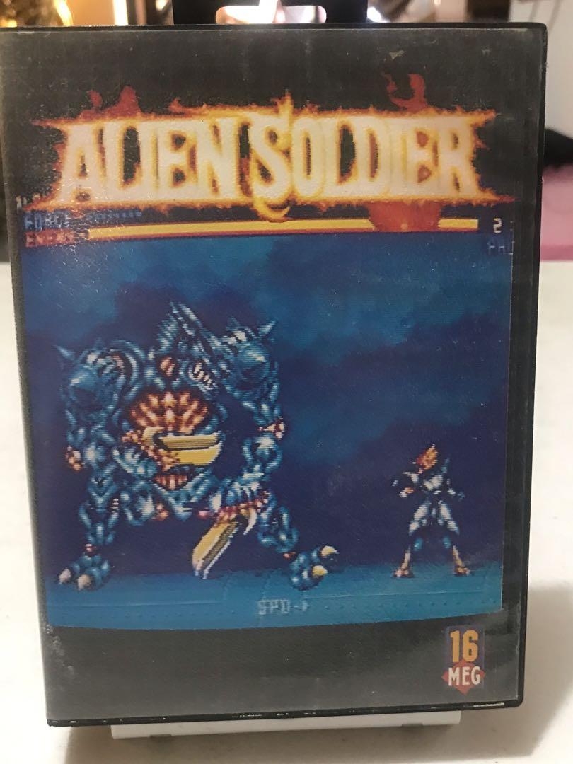 SEGA Mega Drive Alien Soldier BOOTLEG, Video Gaming, Video Games ...