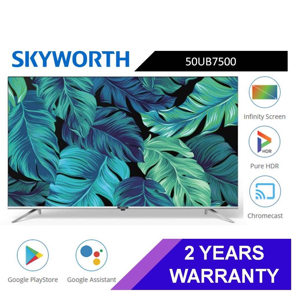 SKYWORTH 50" 4K ANDROID UHD LED TV, TV & Home Appliances, TV ...