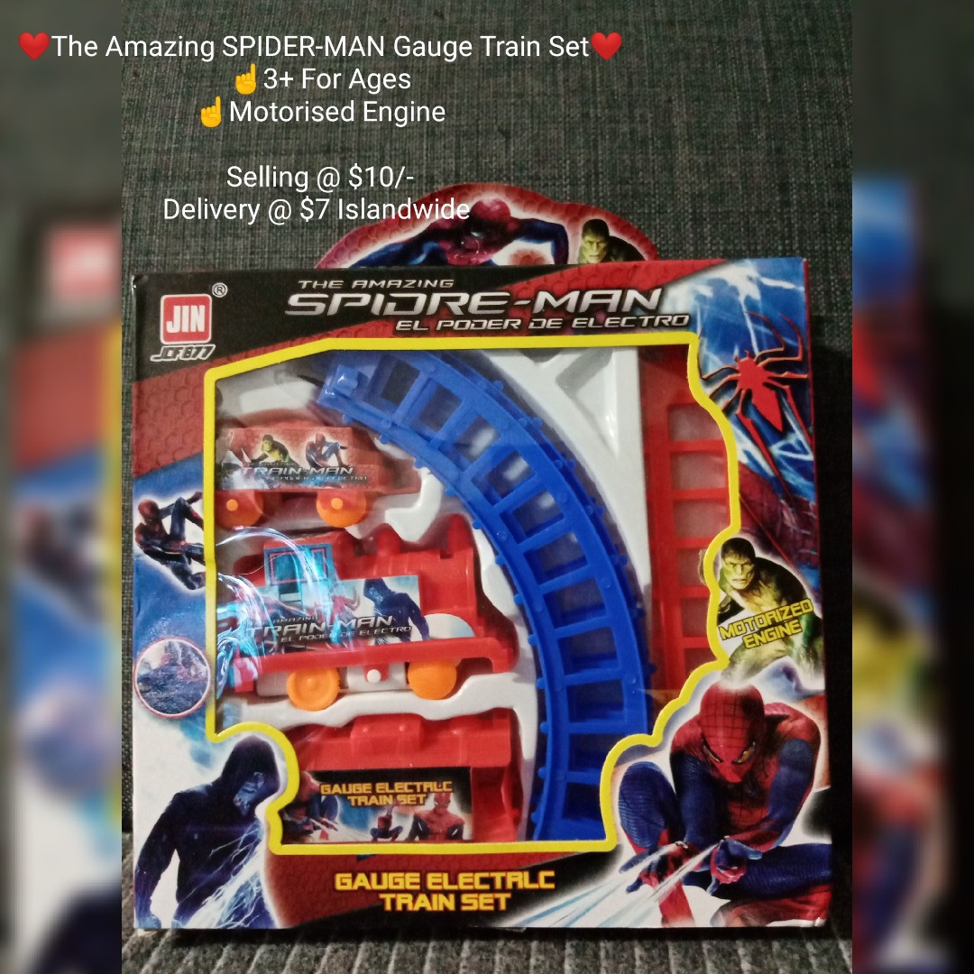 Spider-Man Train set, Hobbies & Toys, Toys & Games on Carousell