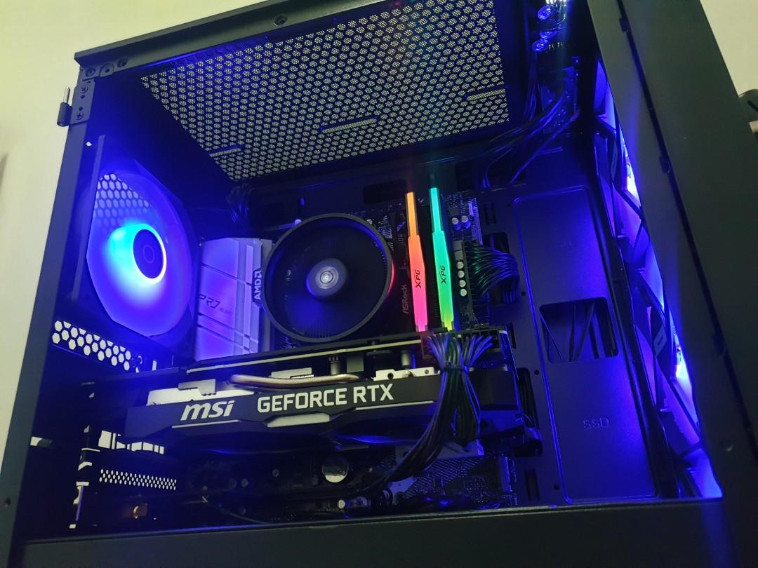 Tecware Forge M x4 ARGB Fans ** Ryzen 5 5600 + 16GB 3600MHz RGB ram ...