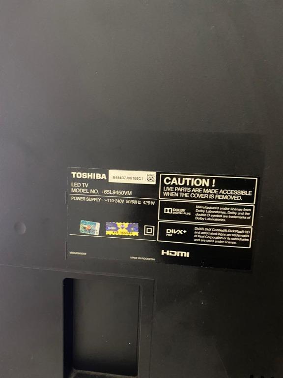 TOSHIBA 65 INCH SMART 4K UHD LED, TV & Home Appliances, TV ...