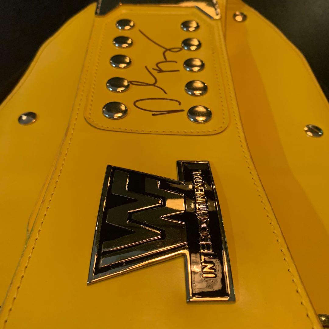 WWE Yellow Intercontinental Belt (WWF Version- Extremely Rare), Hobbies ...