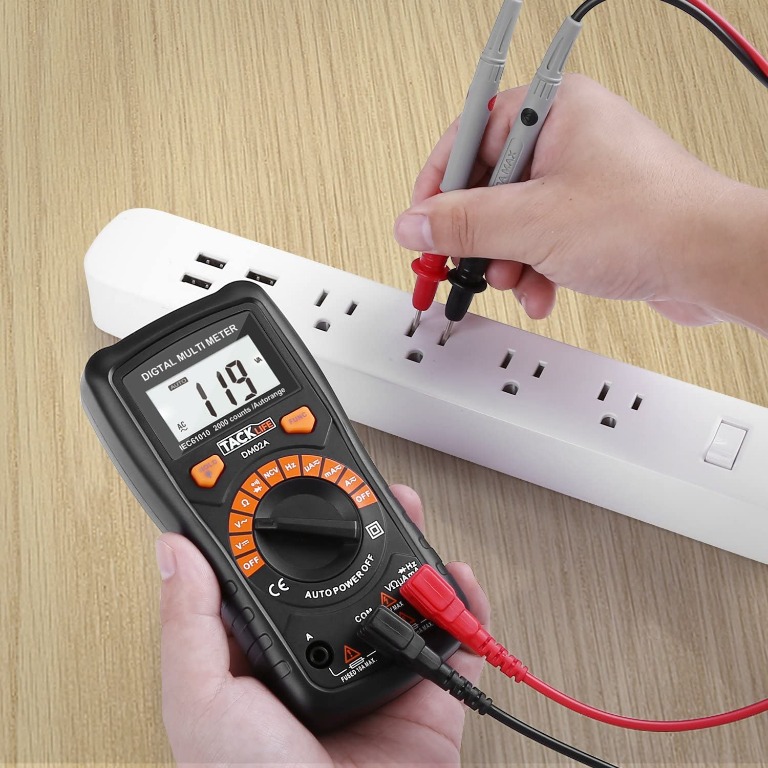 1347 Digital Multimeter Auto-ranging with NVC, Test Amp Voltage Ohm ...