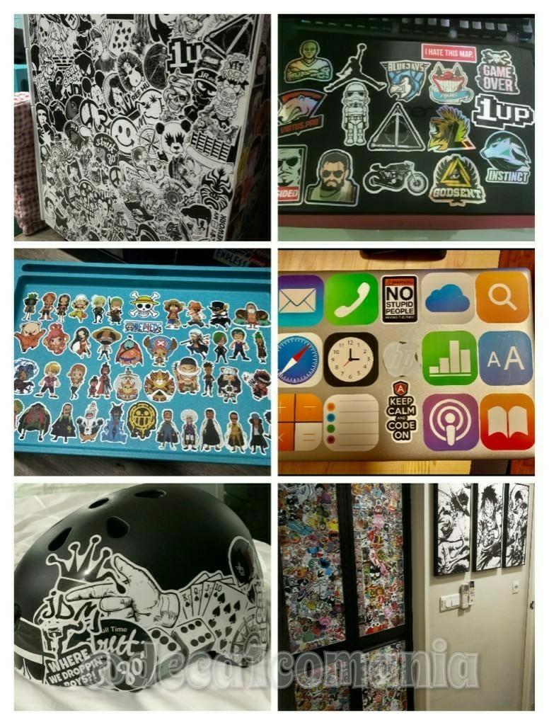 64pcs KAWS Laptop Luggage Skateboard Guitar PVC Waterproof Stickers ...