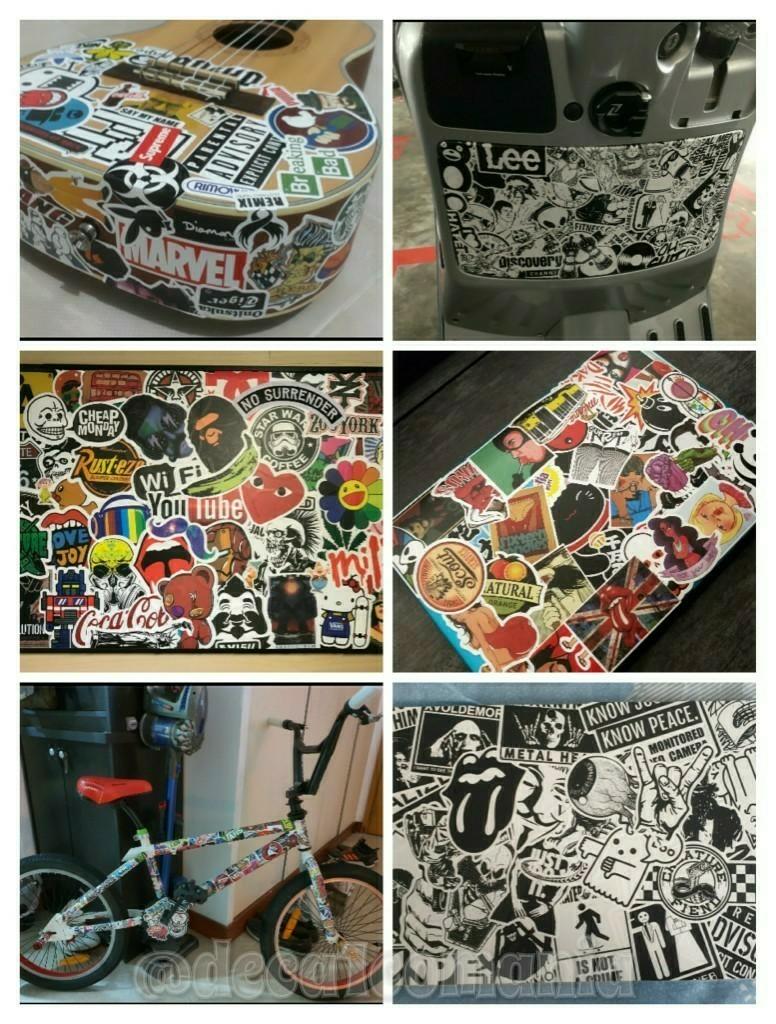 64pcs KAWS Laptop Luggage Skateboard Guitar PVC Waterproof Stickers ...