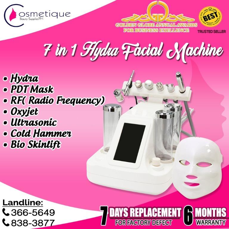 7in1 hydrafacial with oxyjet peel and PDT Mask facial slimming machine ...