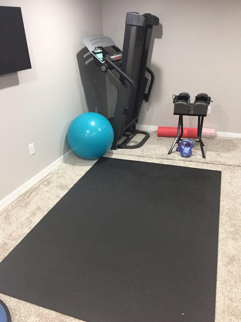 Professional floor exercise mat HOME GYM GOALS, Sports Equipment ...