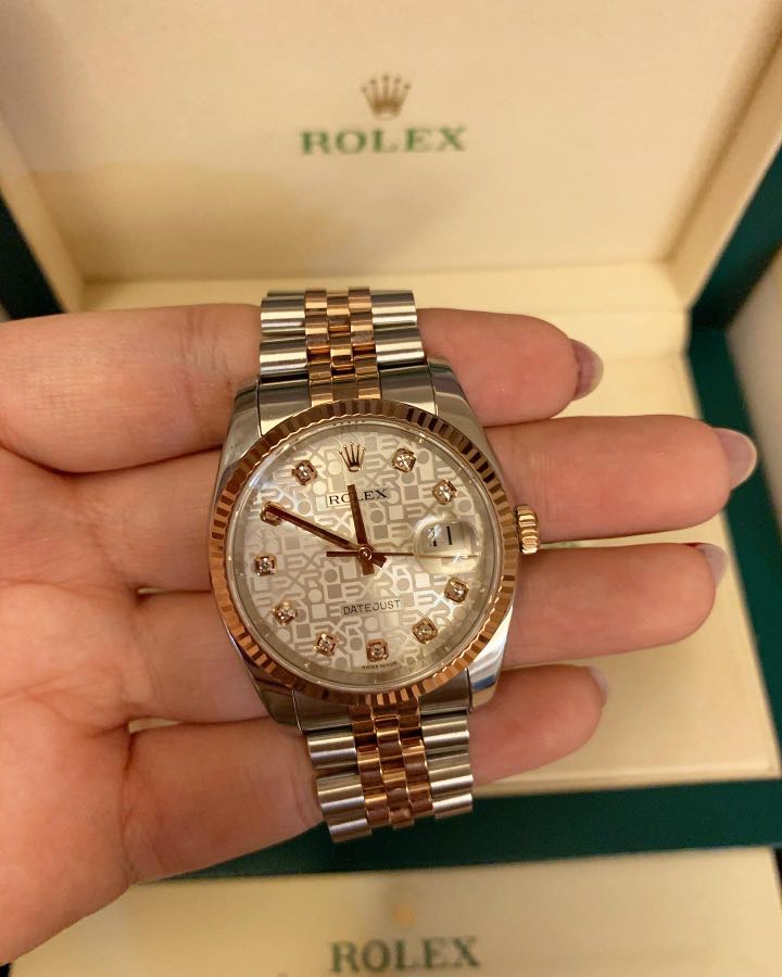 Authentic Rolex Computer Face Rosegold Jubilee 36MM With Diamonds ...