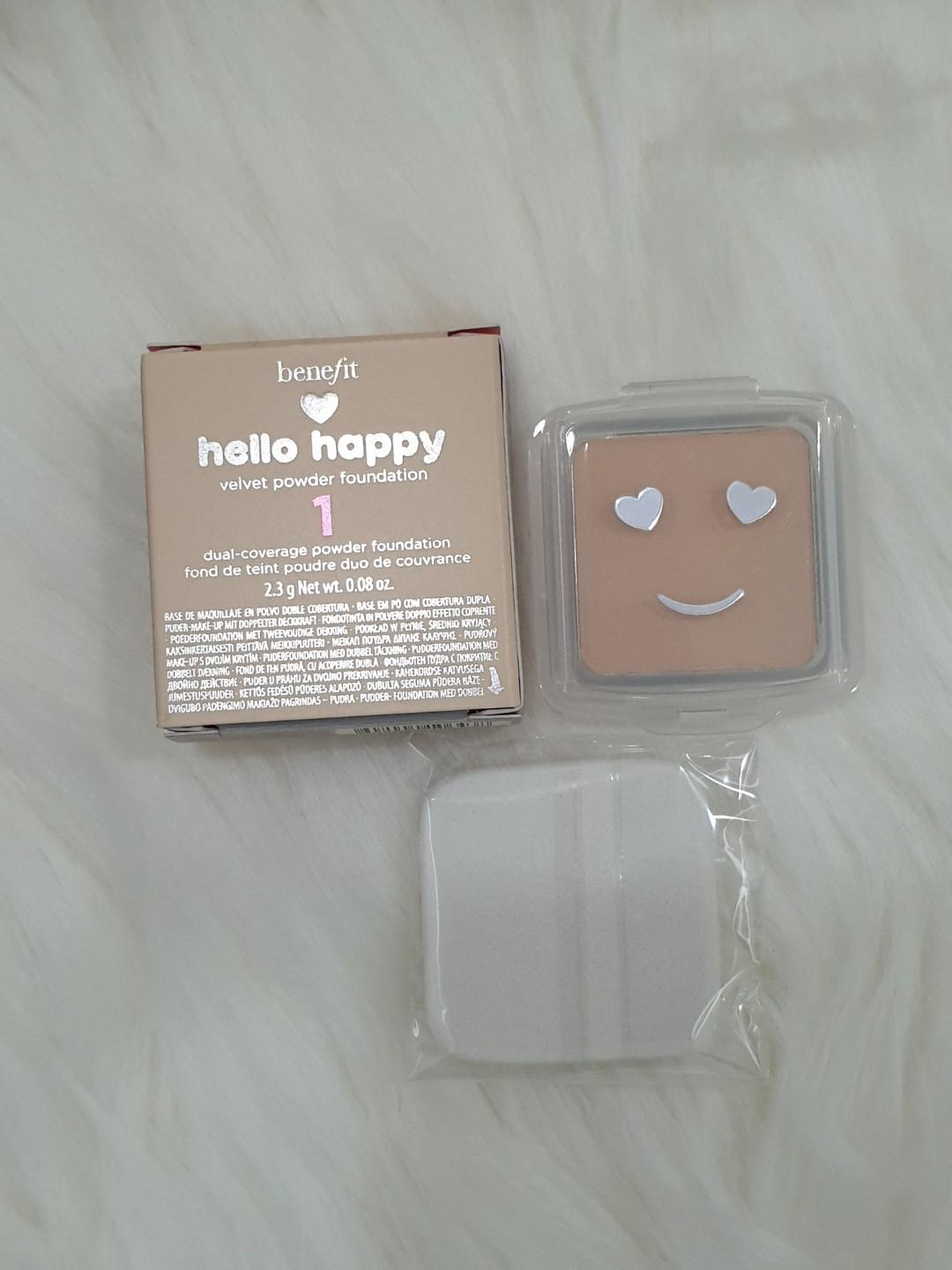 Benifit Hello Happy Velvet Powder Foundation, Beauty & Personal Care ...