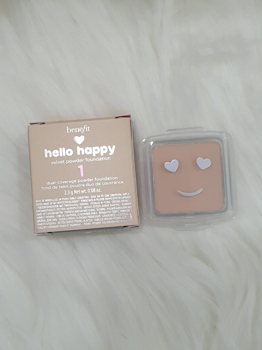 Benifit Hello Happy Velvet Powder Foundation, Beauty & Personal Care ...