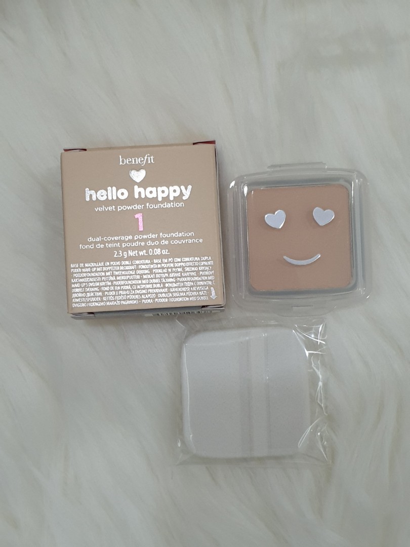 Benifit Hello Happy Velvet Powder Foundation, Beauty & Personal Care ...