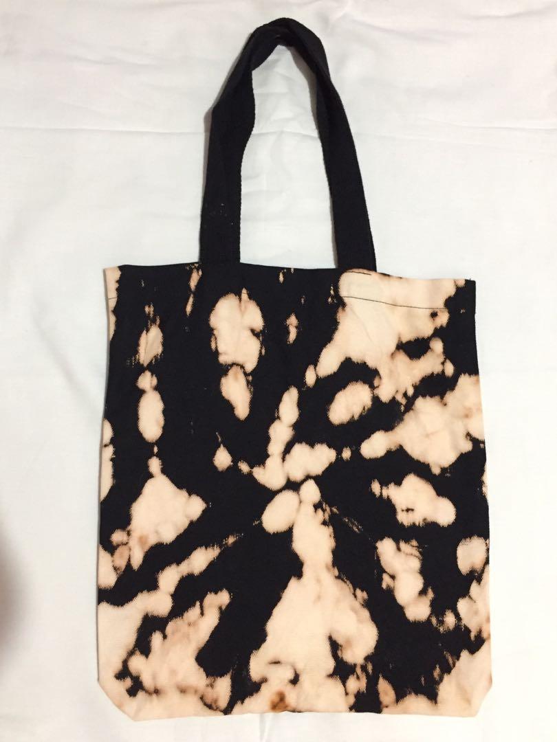 Bleached tote bag, Women's Fashion, Bags & Wallets, Tote Bags on Carousell