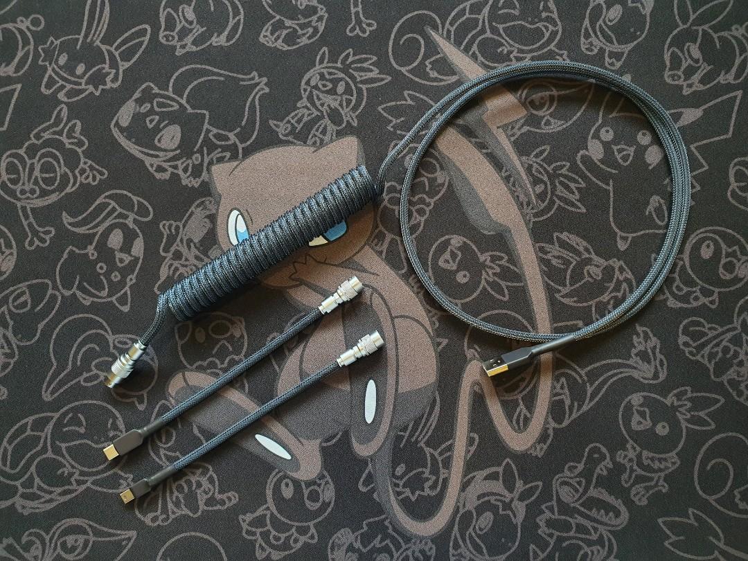 Custom Coiled Mechanical Keyboard Cables with GX16 or YC8 Aviator ...