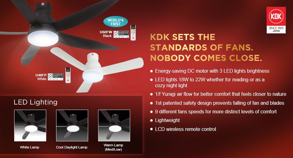 KDK SG 1 years warranty & certify installer, Furniture & Home Living ...