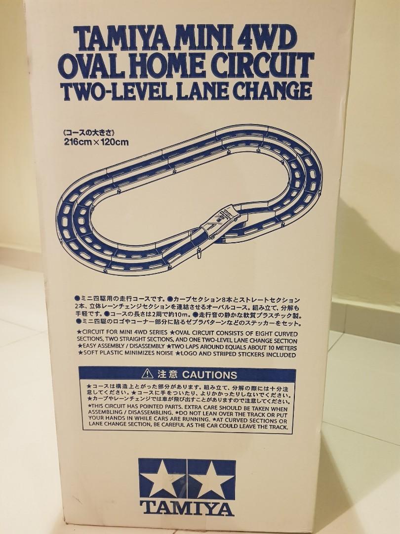 Original Tamiya Mini 4WD Car Race Track (Oval Home Circuit) 2 level ...