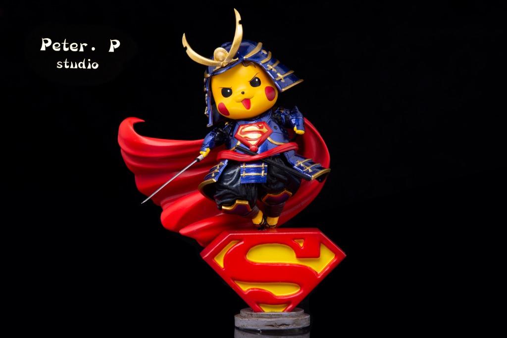 Peter P studio Super Samurai Pikachu & Classic Superman Pikachu ...