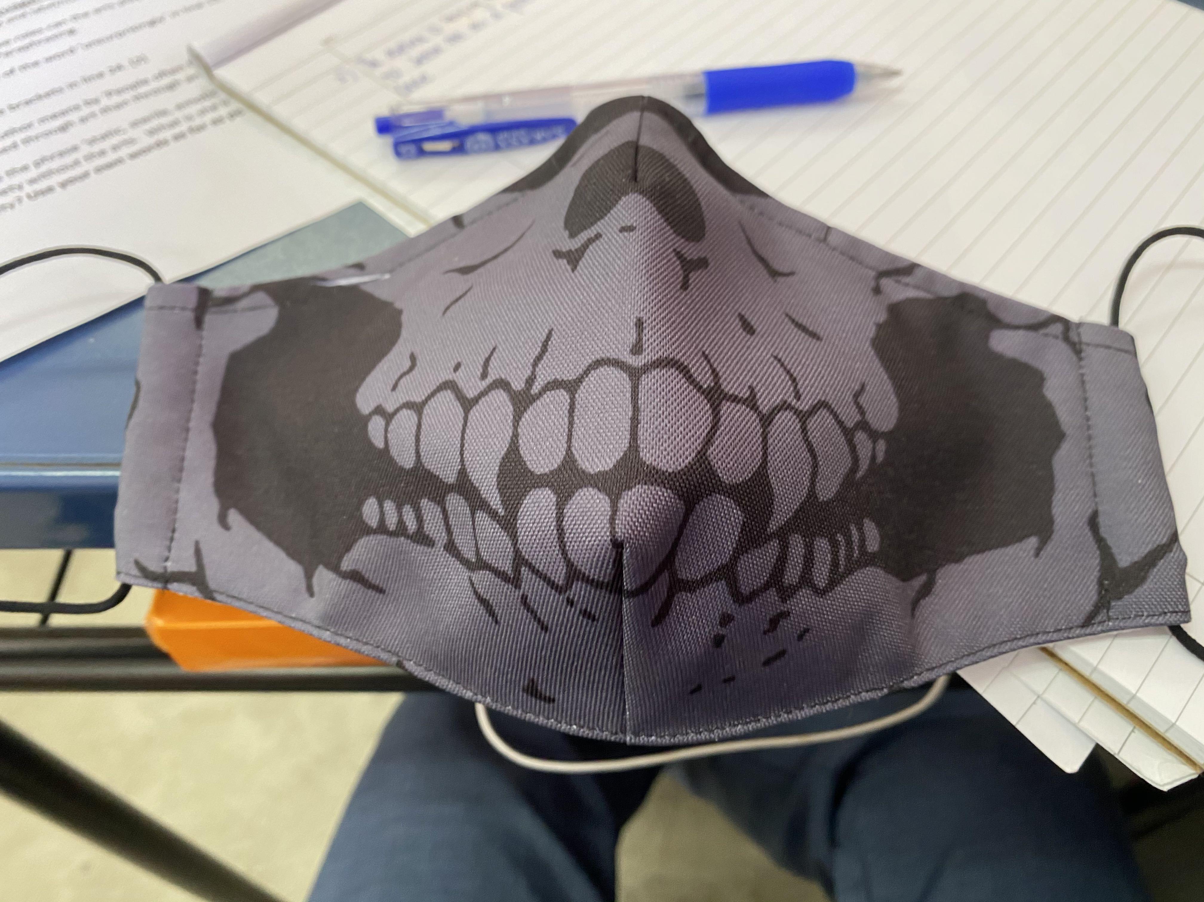 Skull mask, Health & Nutrition, Face Masks & Face Shields on Carousell