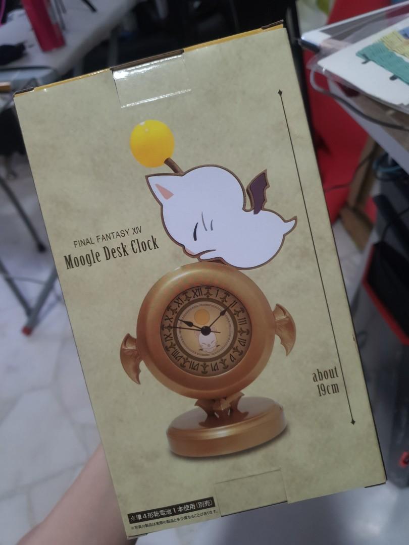 Taito Final Fantasy XIV Moogle Desk Clock, Everything Else on Carousell
