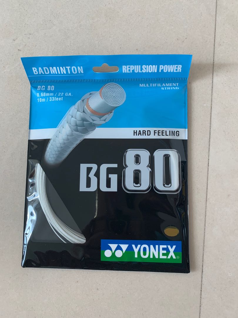 Yonex Badminton String BG80, Sports Equipment, Sports & Games, Racket ...