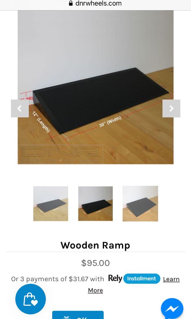 3-Inch (Ht) Wooden Ramp, Health & Nutrition, Assistive & Rehabilatory ...