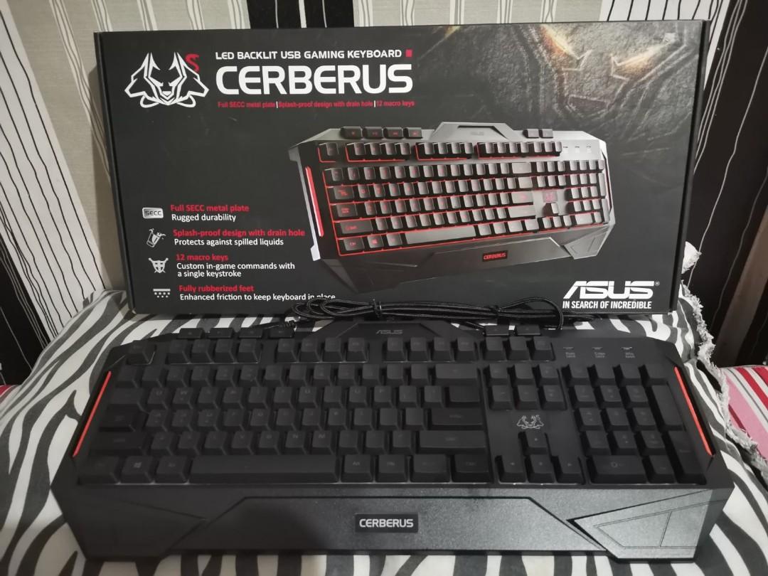 Asus Cerberus LED Backlight Gaming Keyboard, Computers & Tech, Parts ...