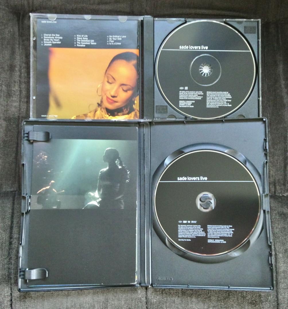 CD+DVD 歐版 Sade Lovers Live 99.9%新 演唱會 CD DVD, 興趣及遊戲, 音樂樂器 & 配件, 音樂與媒體 ...