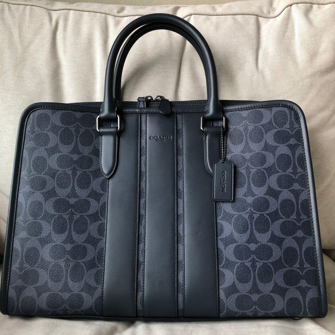 Coach Men's Leather Bond Briefcase (BN, genuine smooth leather @ $ 300 ...