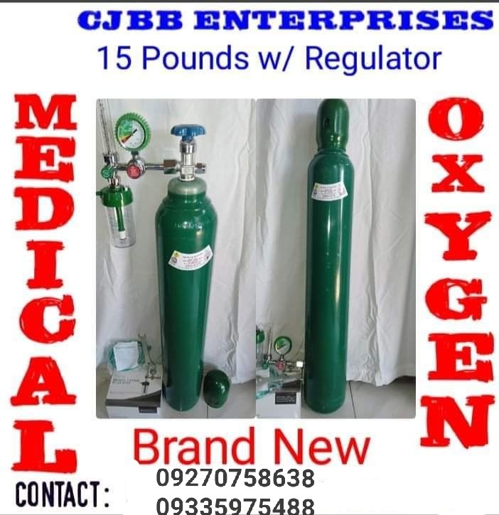 Complete Set 15lbs with regulator Medical Oxygen Tank, Beauty ...