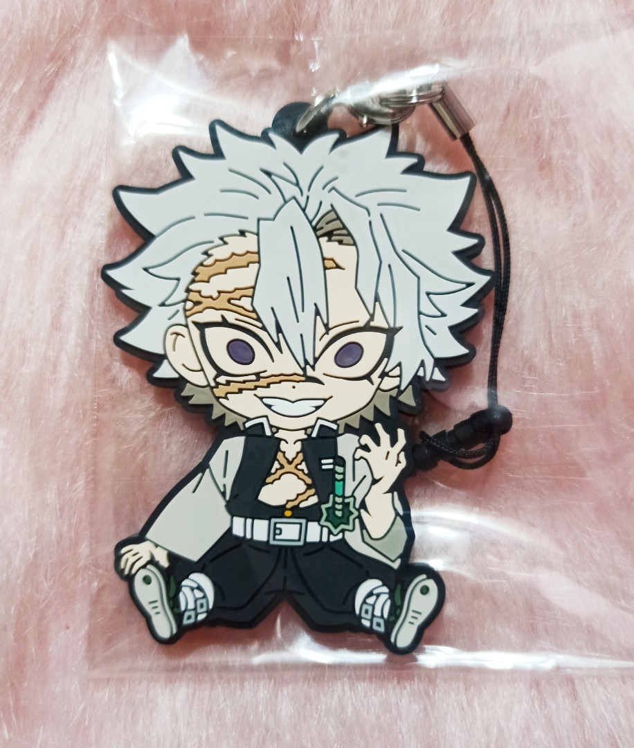 Demon Slayer Kimetsu No Yaiba Rubber Keychain Shinazugawa Sanemi ...