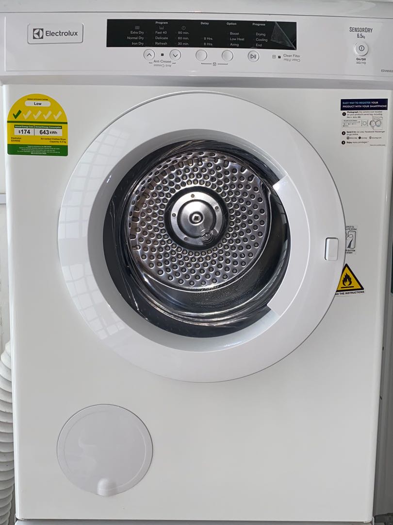 Electrolux SensorDry 6.5kg Model EDV6552 Venting Dryer, TV & Home ...