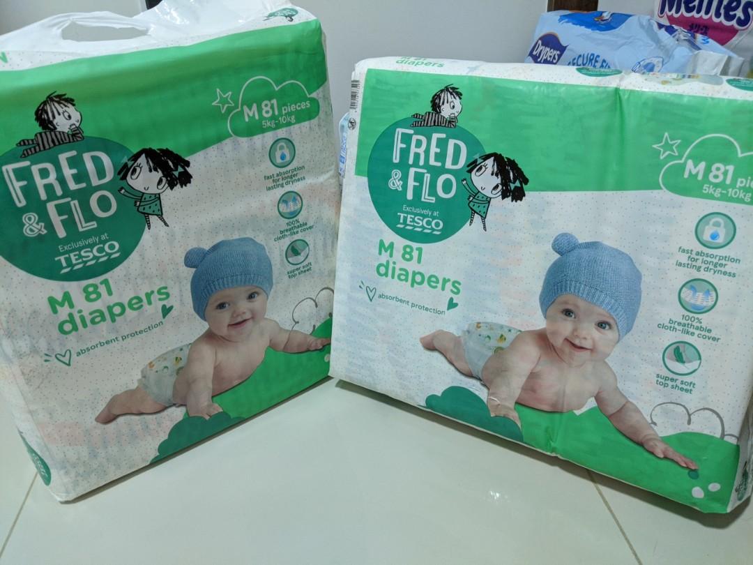 Fred and Flo diapers, Babies & Kids, Bathing & Changing, Diapers & Baby ...