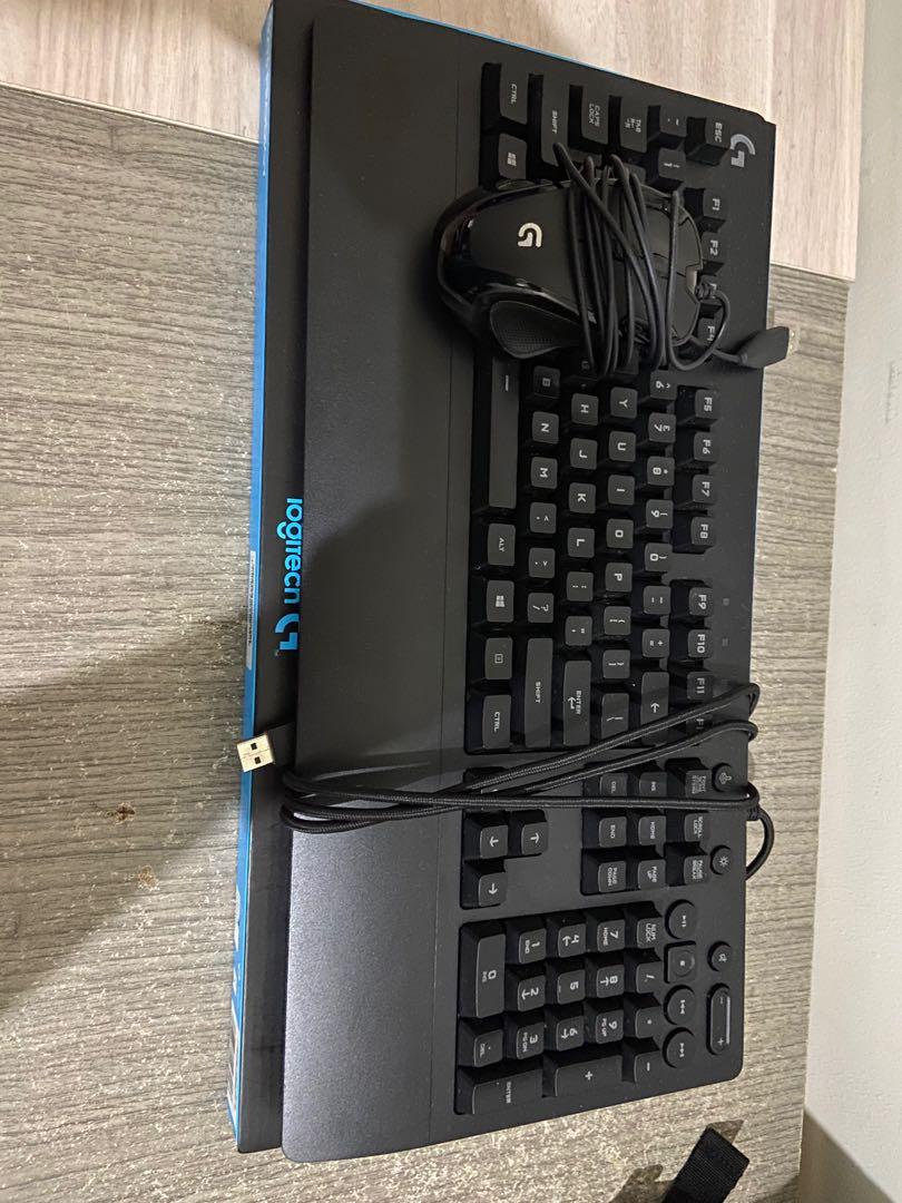 Logitech G213 prodigy keyboard and Logitech G300s mouse, Computers ...