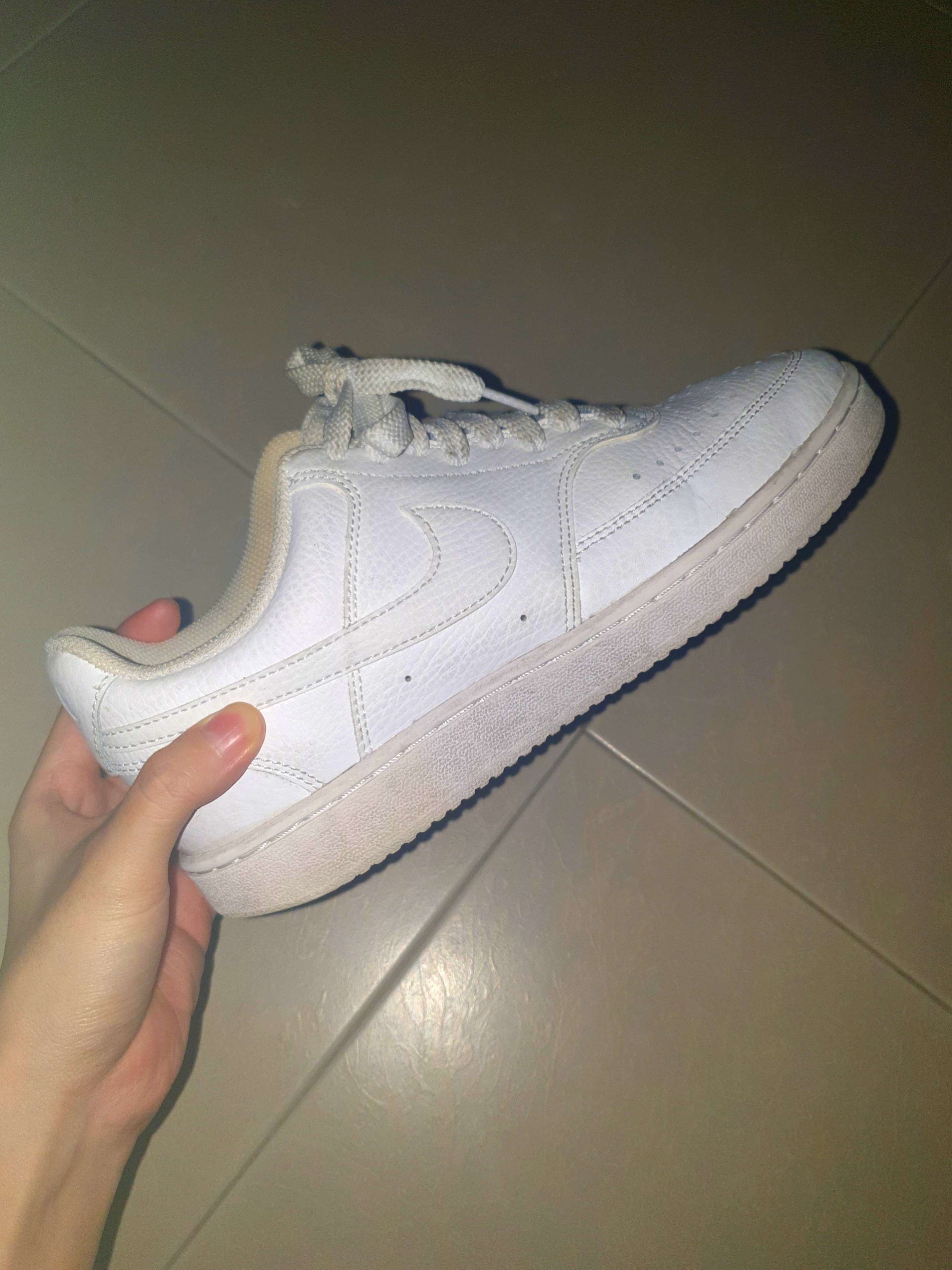 Nike Court Vision (All white), Women's Fashion, Footwear, Sneakers on ...