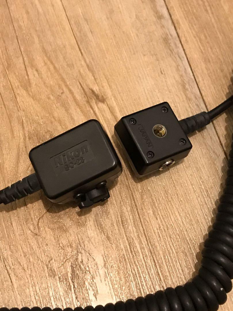 Nikon SC-28 飛燈 引閃線 TTL CORE, 攝影器材, 攝影配件, 閃光燈 - Carousell