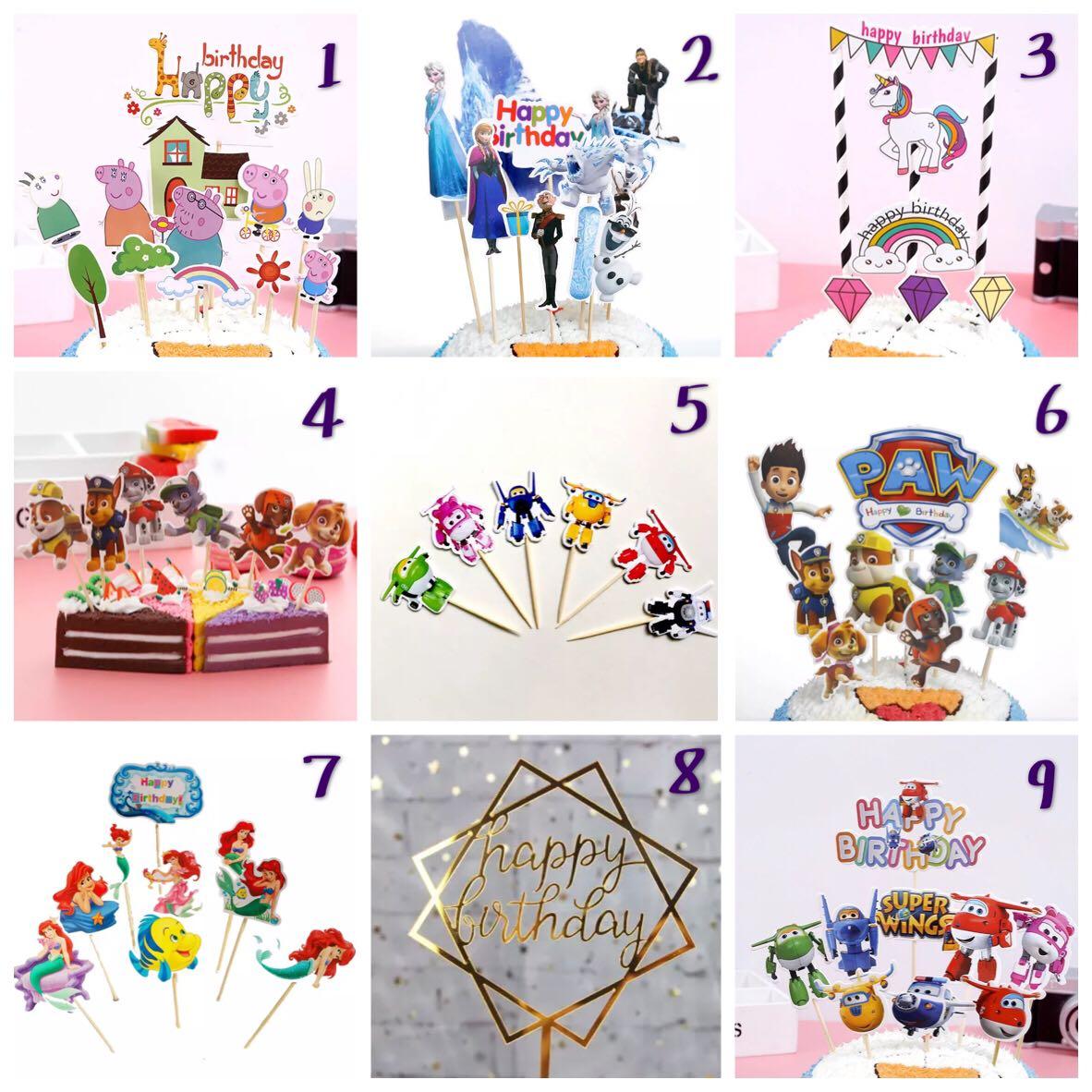 Peppa pig Disney cartoon cake topper , Hobbies & Toys, Stationery ...