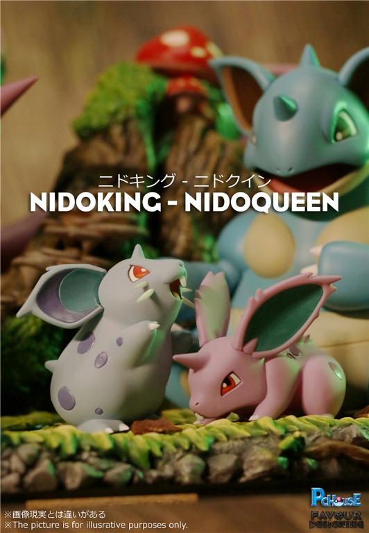 [PRE-ORDER]POKEMON: NIDOKING AND NIDOQUEEN FIGURE STATUE, Hobbies ...