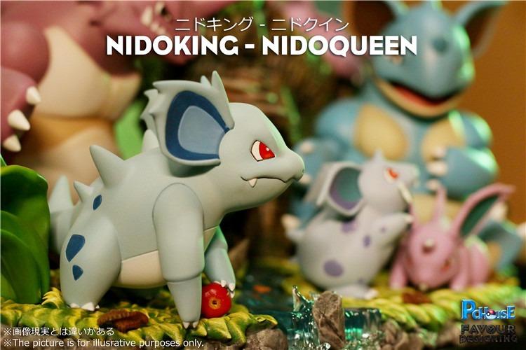 [PRE-ORDER]POKEMON: NIDOKING AND NIDOQUEEN FIGURE STATUE, Hobbies ...