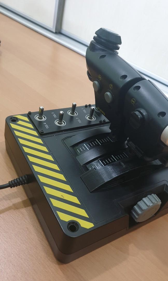 Saitek X55 HOTAS flight stick and throttle, Computers & Tech, Parts ...