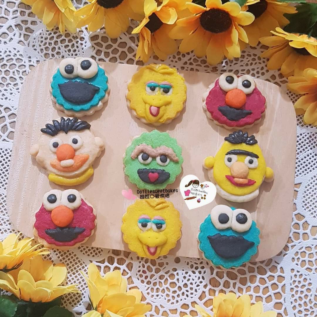 Sesame Street Theme Butter Cookies, Food & Drinks, Homemade Bakes on ...