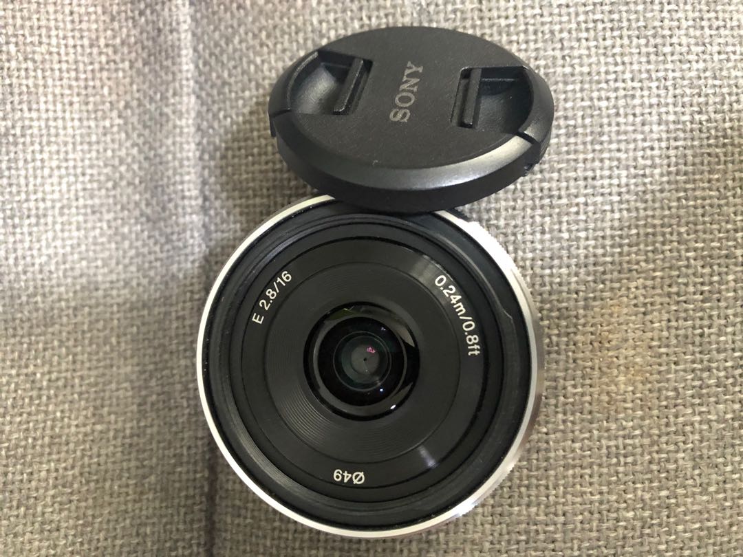 Sony SEL16F28 E-mount 16mm F2.8 Pancake Lens, Photography, Lens & Kits ...