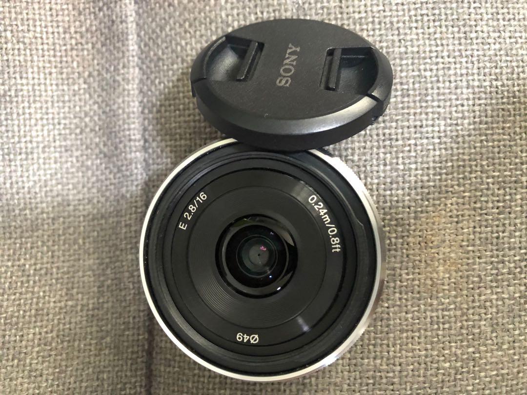 Sony SEL16F28 E-mount 16mm F2.8 Pancake Lens, Photography, Lens & Kits ...