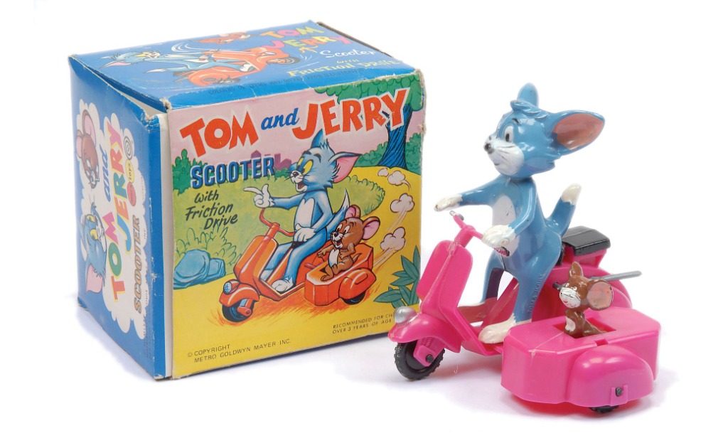 TOM AND JERRY SCOOTER WITH FRICTION DRIVE BOXED, 興趣及遊戲, 玩具 & 遊戲類 ...