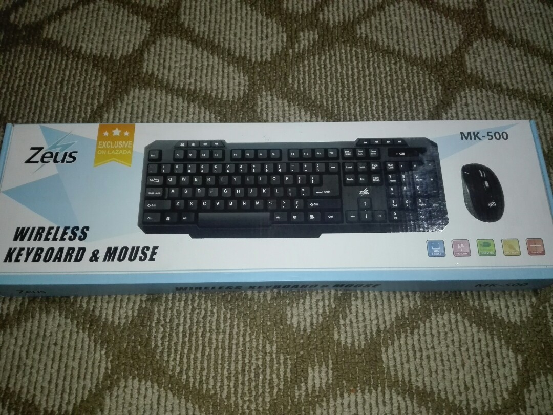 Zeus MK-500 - Wireless Keyboard and Mouse Set, Computers & Tech, Parts ...