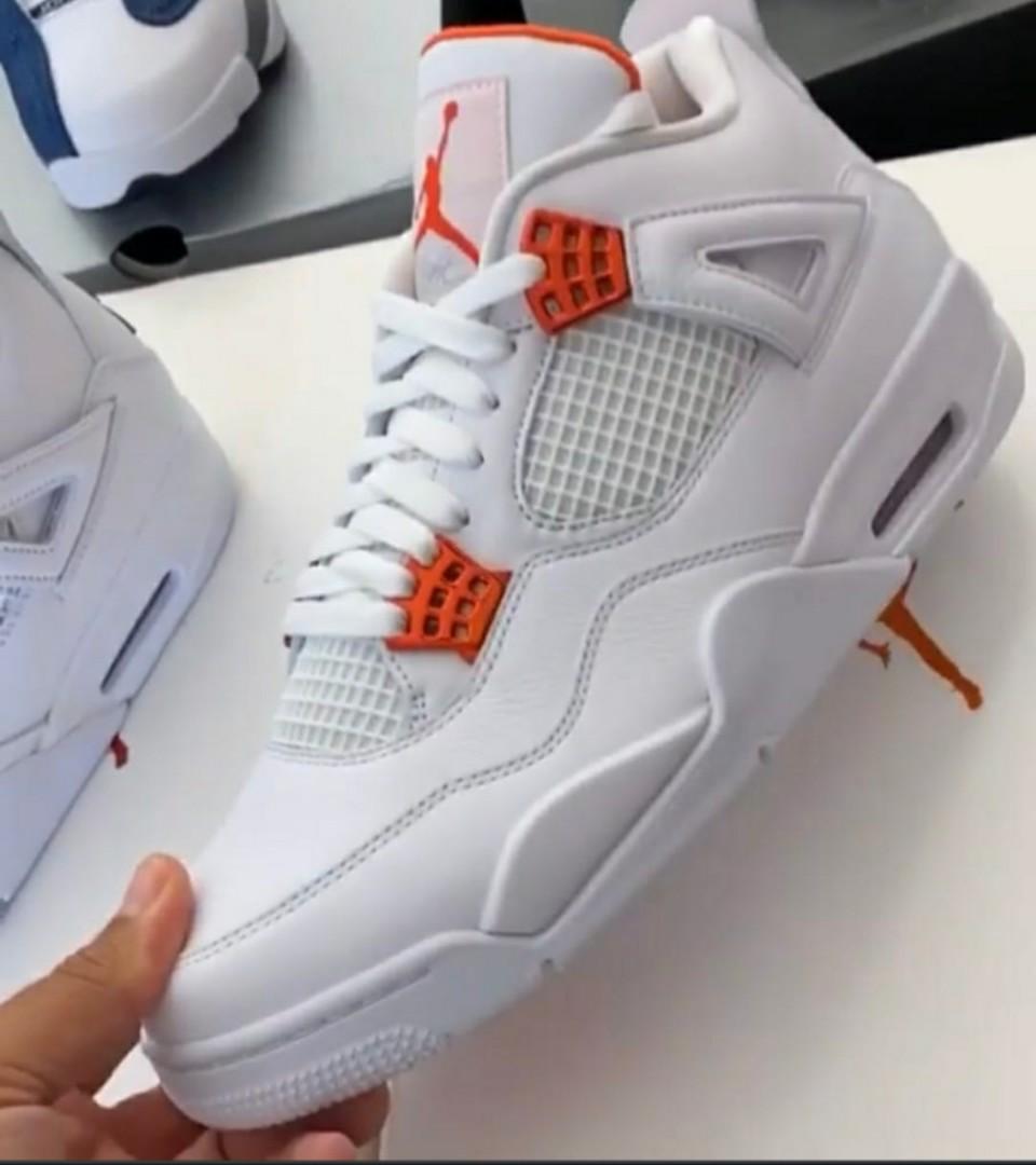 Air Jordan 4 metallic orange, Men's Fashion, Footwear, Sneakers on ...
