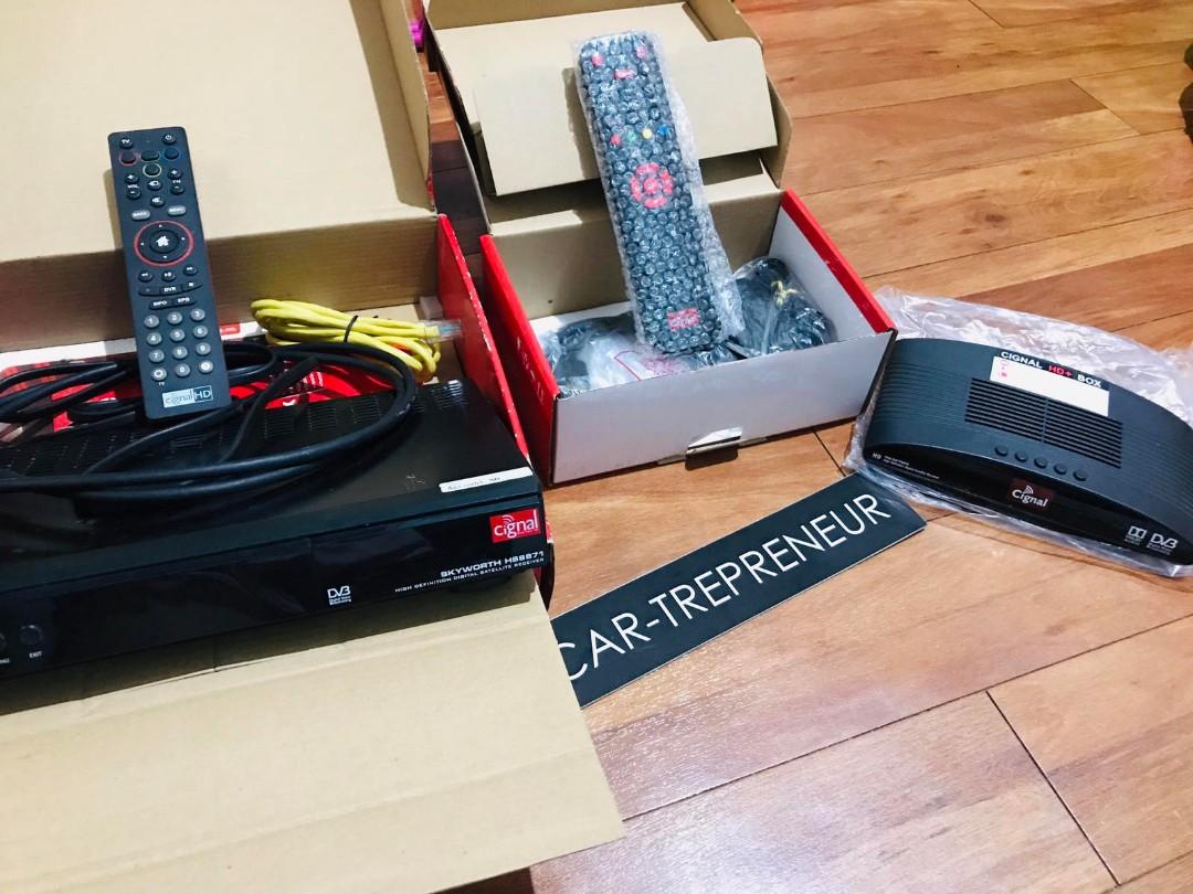 CIGNAL TV BOX AND SATELLITE DISK, Computers & Tech, Parts & Accessories ...