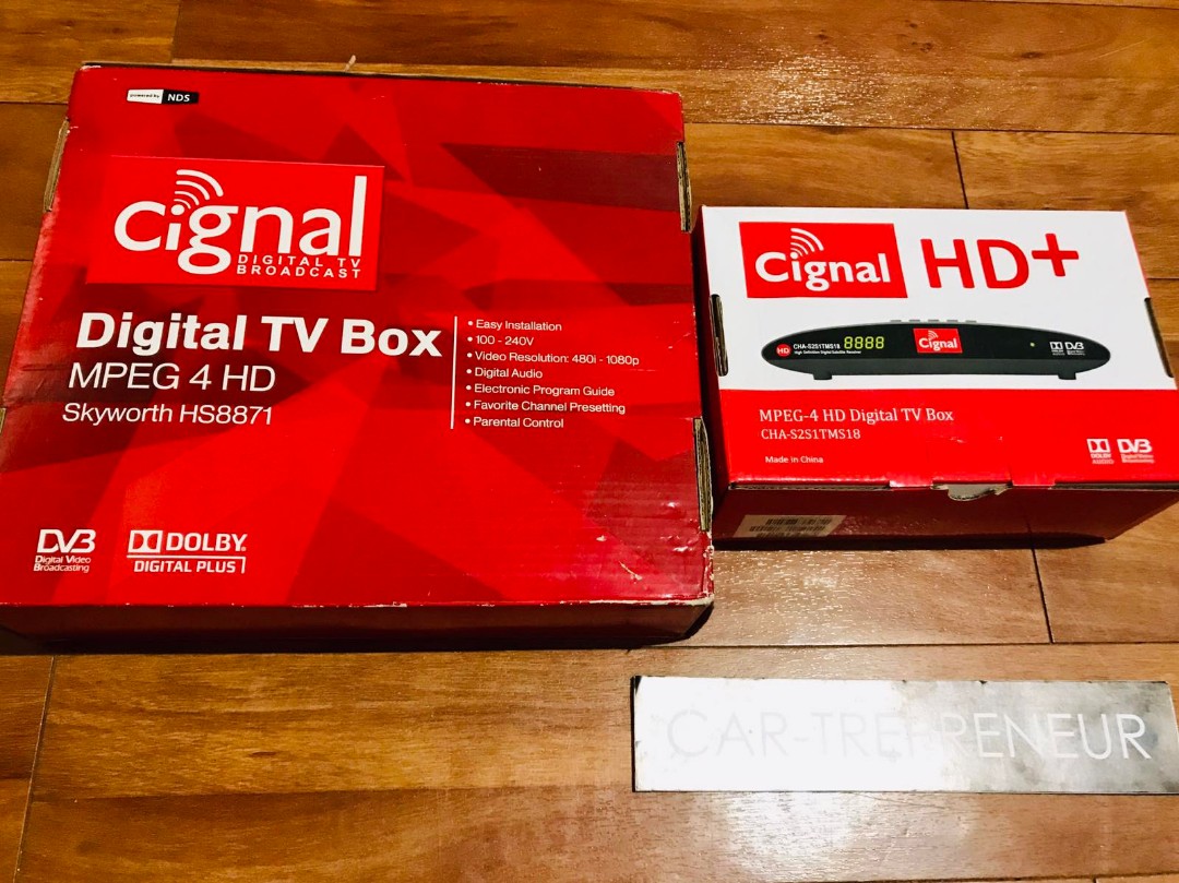 CIGNAL TV BOX AND SATELLITE DISK, Computers & Tech, Parts & Accessories ...