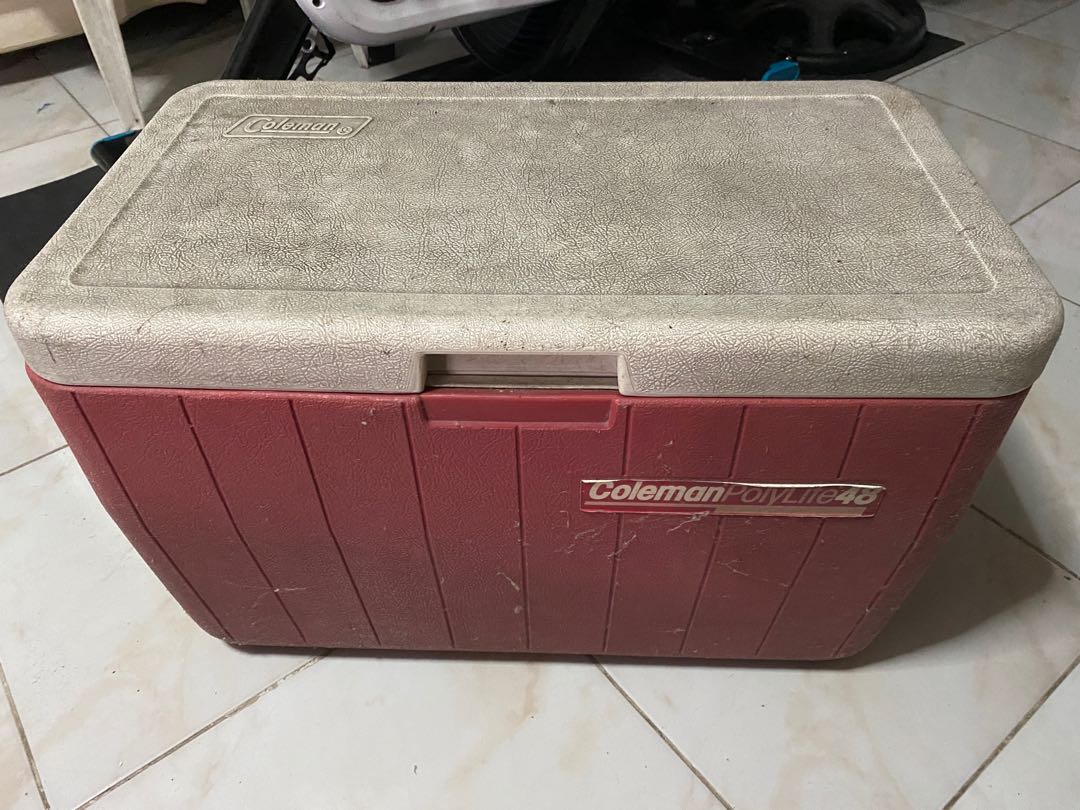 Coleman Polylite 48 Insulated Hinged Cooler, Furniture & Home Living ...