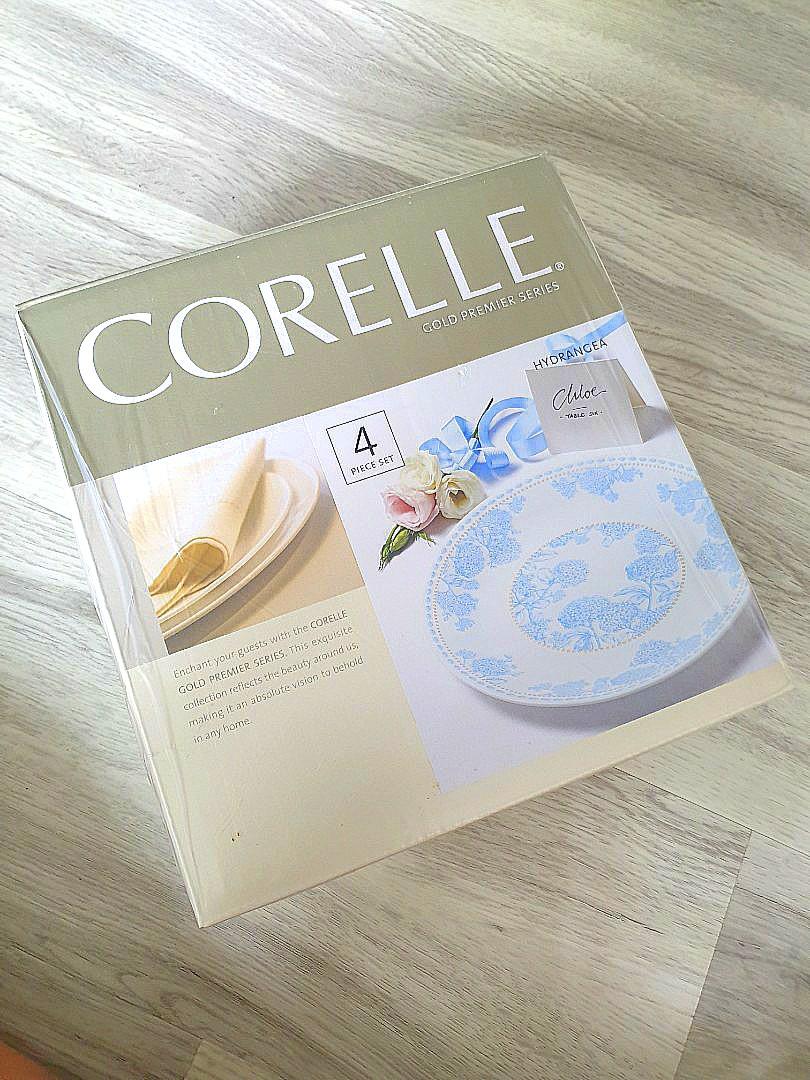 Corelle Gold Premier Series - Hydrangea 4 pcs starter set, Furniture ...