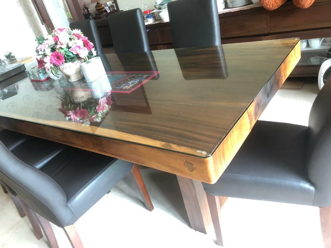 Dining Table Top 10 pax, 300 year old, Furniture & Home Living ...